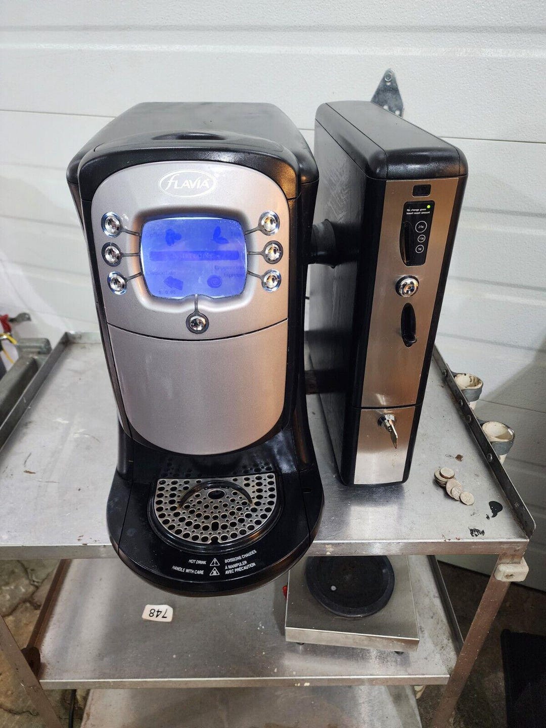 Flavia Drinks Station Espresso Coffee Machine Creation 400 With Coins ...