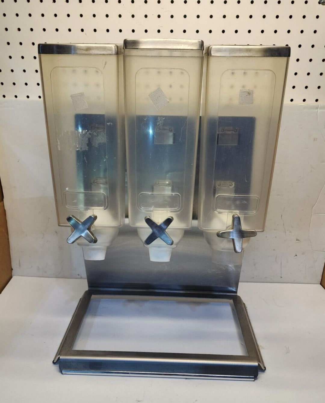 Rosseto EZ51377 Triple Container Table-top Cereal Dry Goods Dispenser ...