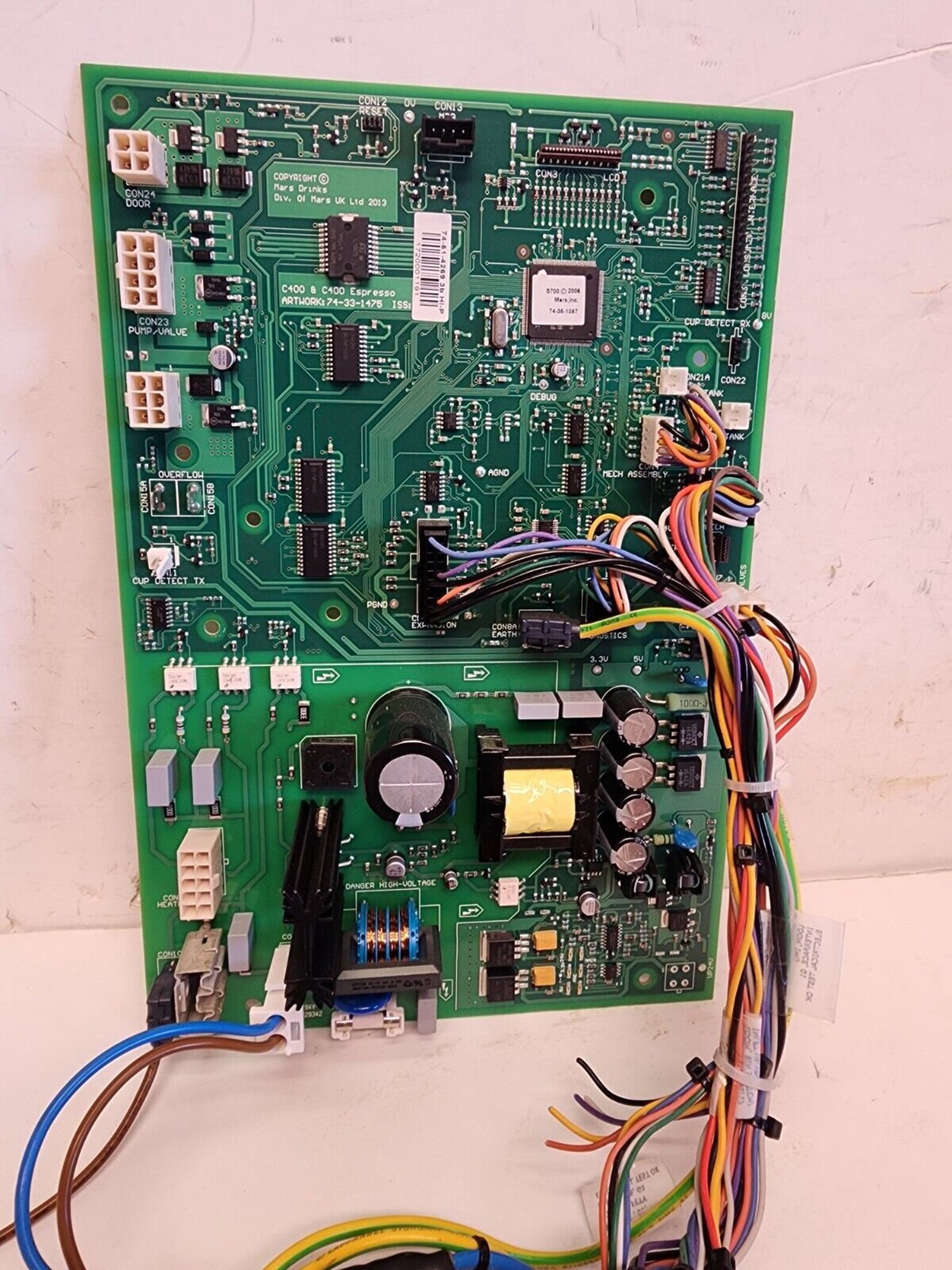 Mars Flavia Creation 500 Main Logic Circuit Board Motherboard & Inlet ...