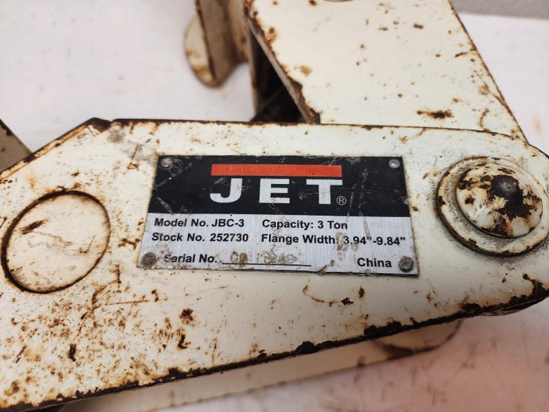 JET JBC-3 Heavy Duty Beam Clamp, 3 Ton Capacity - Etsy