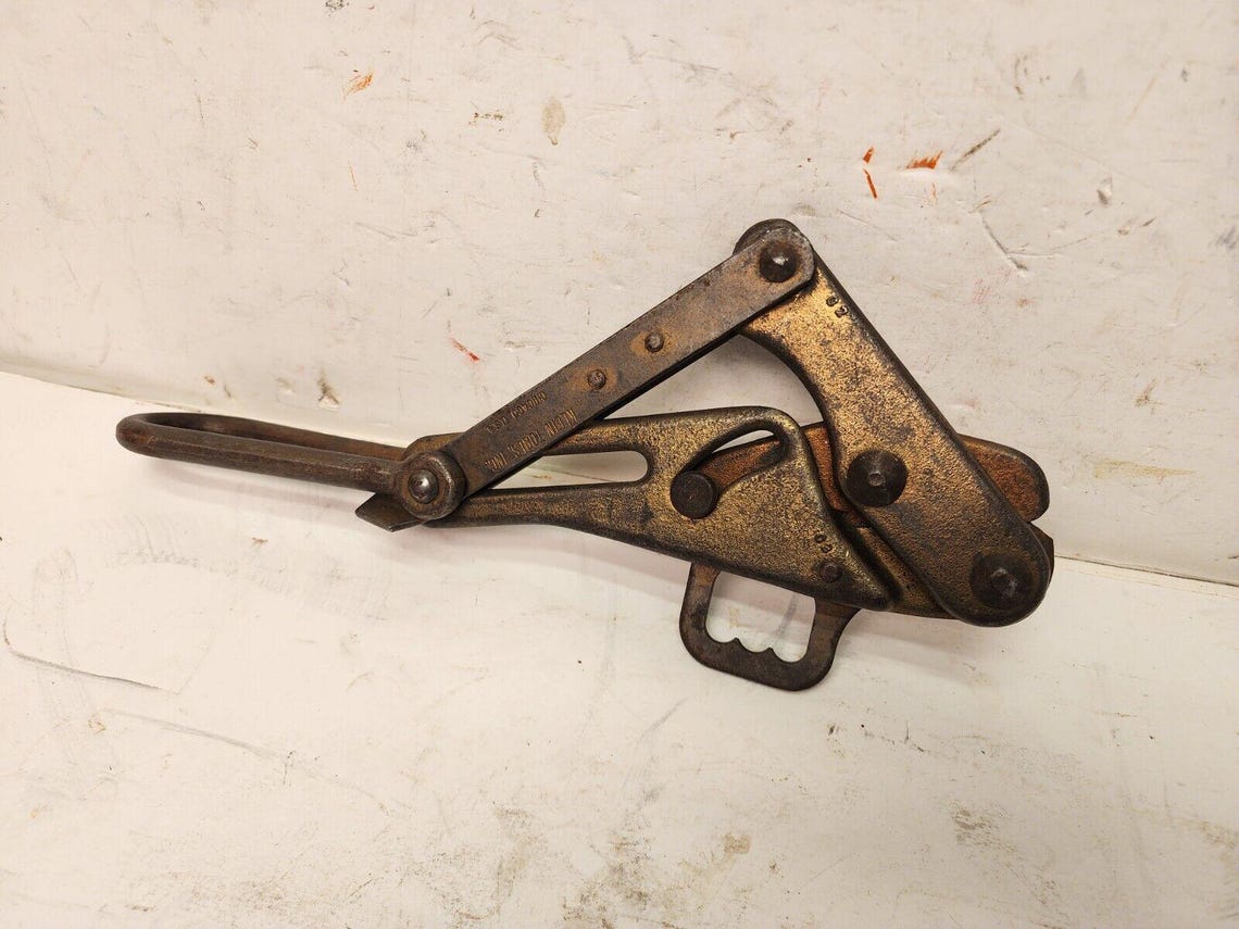 Klein Tools 16xx Chicago Cable Grip Puller 4500 Lbs Load Cap. .20-.46 ...