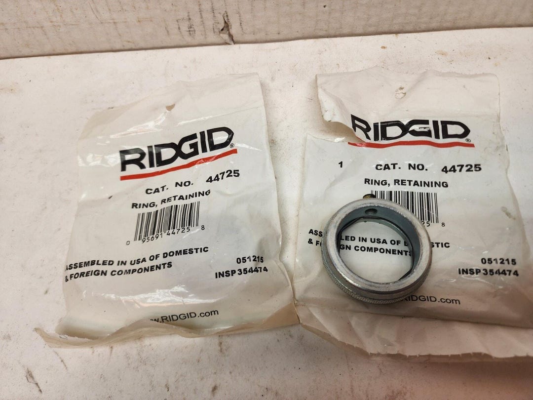 Pair of Ridgid 44725 Retaining Ring Assembly for Model 300 Support Arm ...