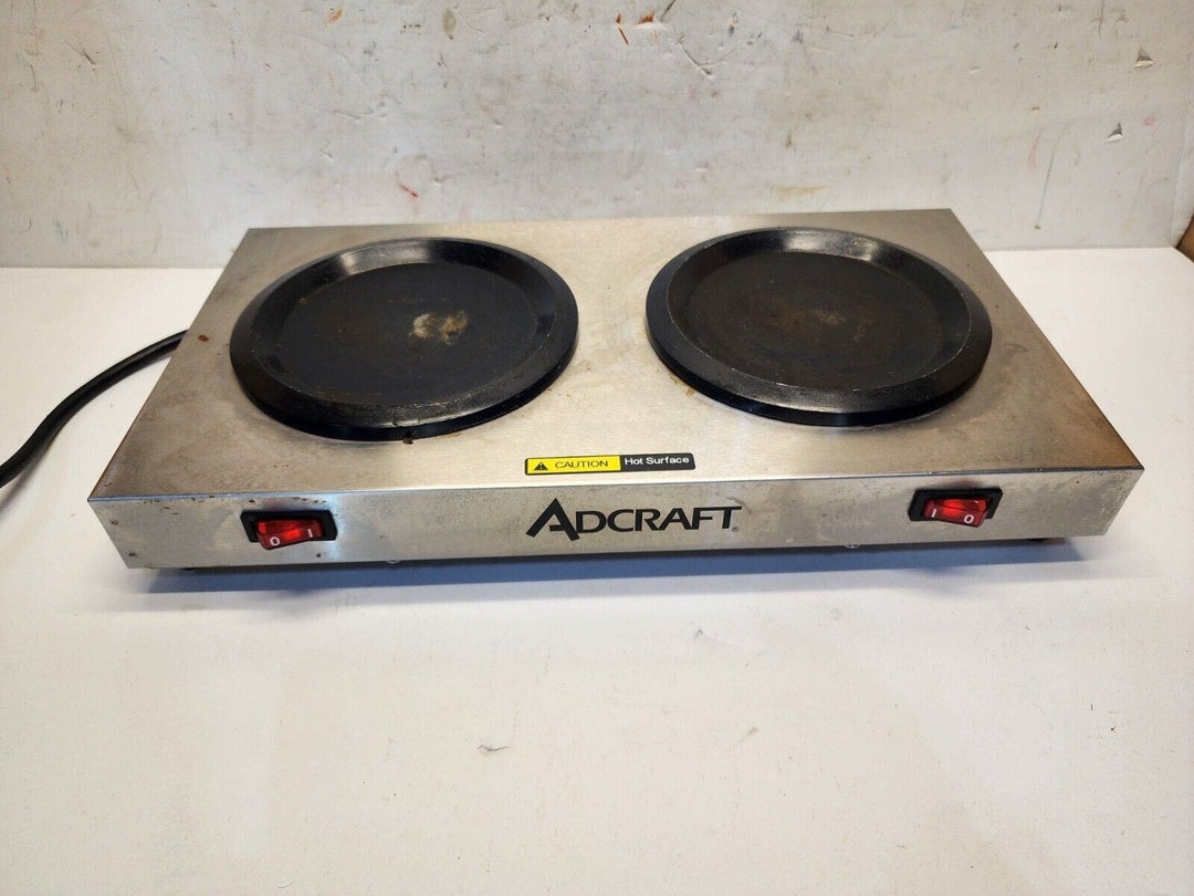 Adcraft Dual Burner Coffee Decanter Warmer Plate Model WP-2 120V Free ...