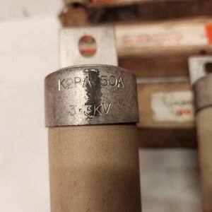 Lot 3 English Electric HRC Type 'K' FUSE K2PA 50A 3.3kv New Old Stock ...