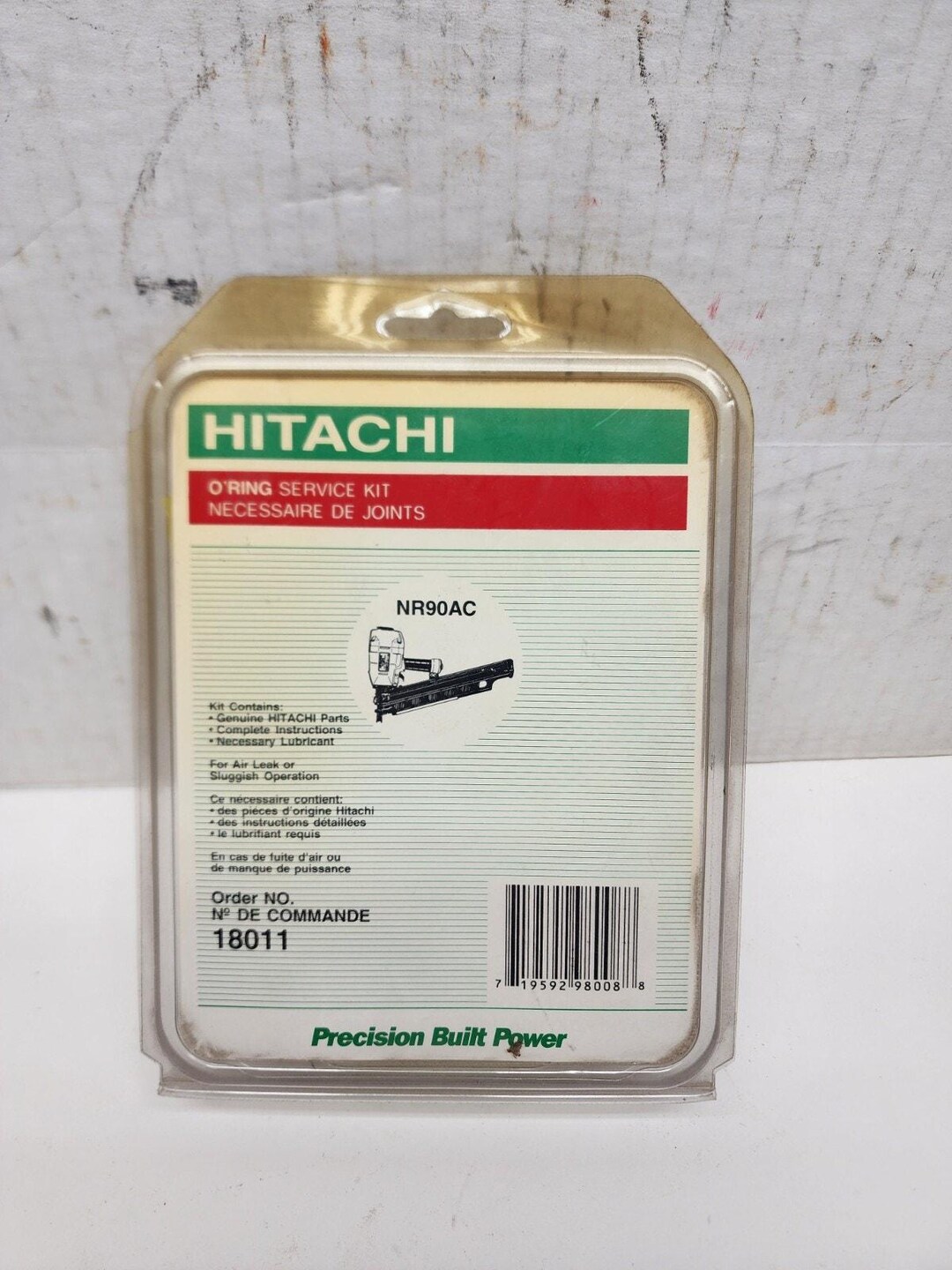 Hitachi 18011 OEM O Ring Service Kit for NR90AR New Old Stock Free ...