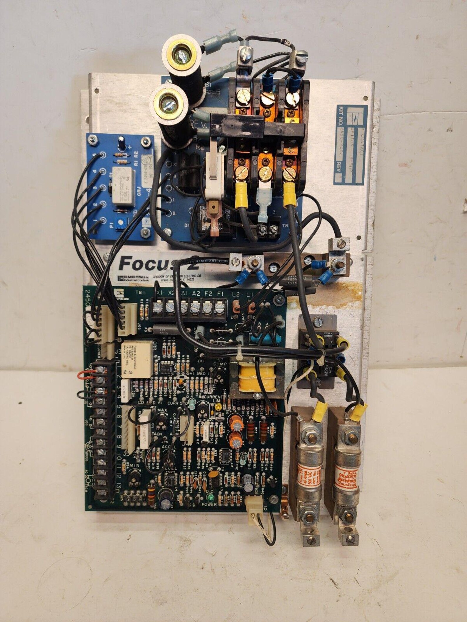Emerson 2450-8015 Rev A 3-5HP DC Motor Speed Control, Armature ...