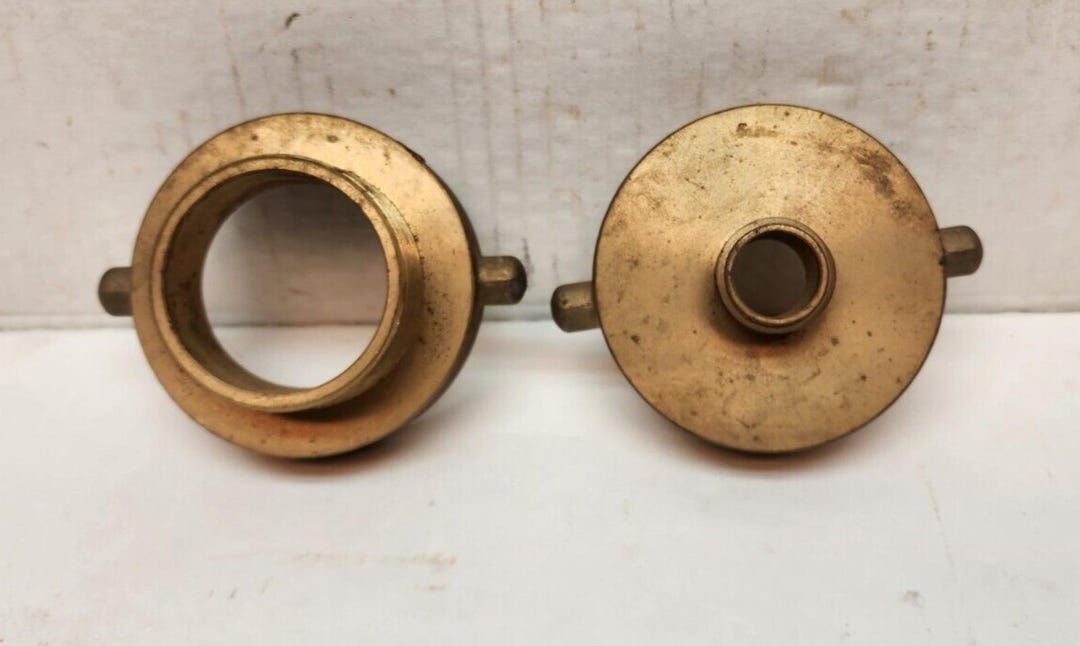 2 Dixon Fire Hose Hydrant Adapter 2-1/2 NST Female X 2 IPT & 2-1/2 X 3/ ...