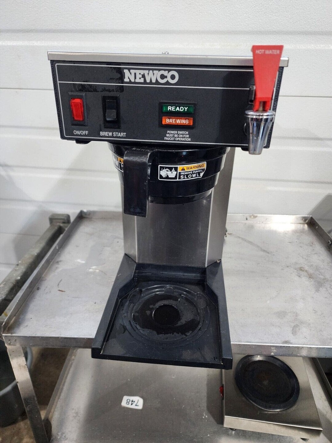 Newco ACE-TC Commercial Stainless Steel Thermal Carafe Coffee Brewer W ...