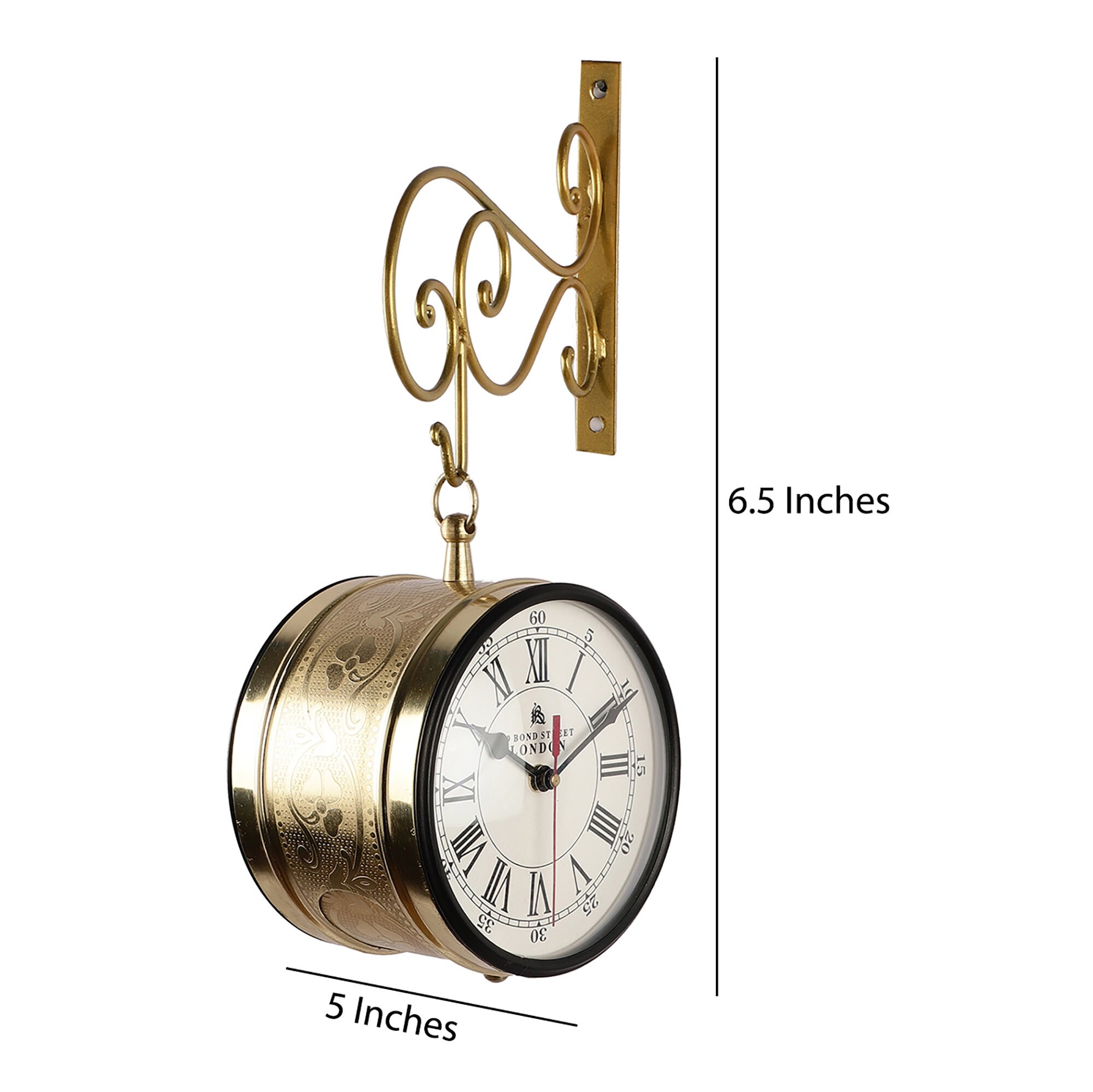 Vintage Copper/golden Dual Side Victoria Station Dial Metal Carving ...