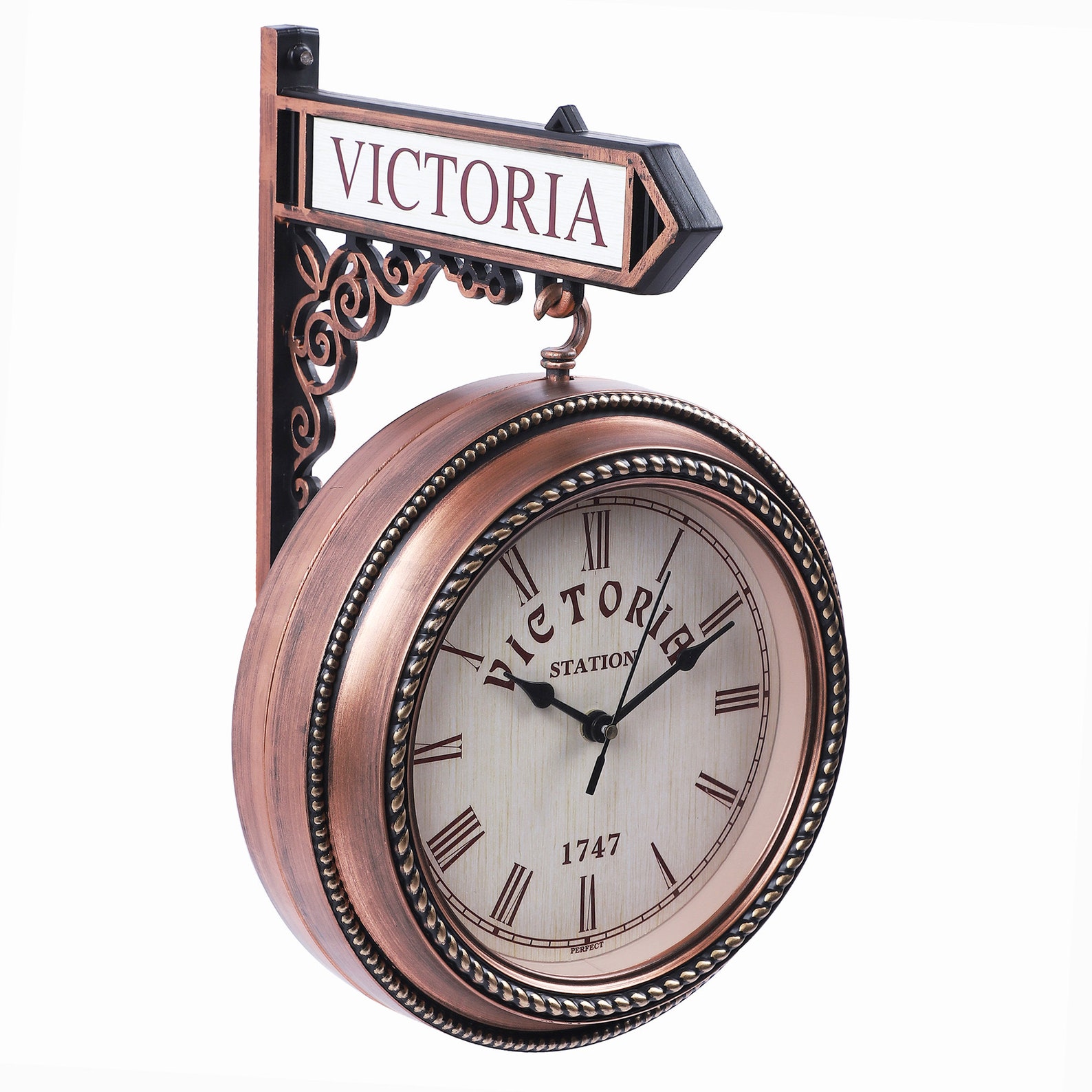 Ximdeco Modern Style Vintage Railway Station Clock for Home and Living ...