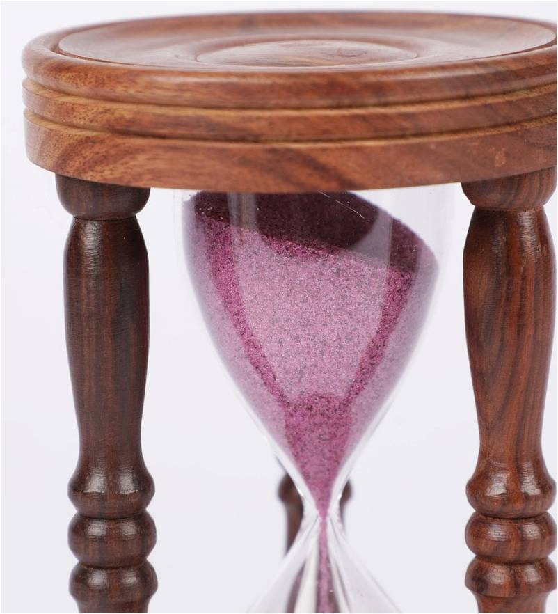 Nautical Wooden Pink Sand Timer Sand Glass Sand Clock for Gifting ...