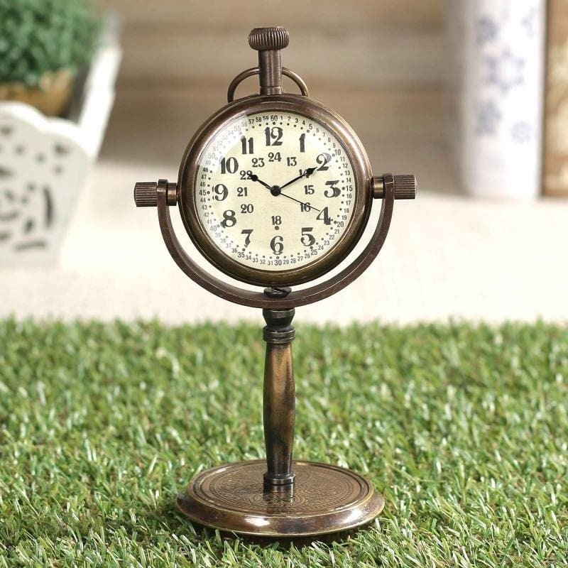 Brass Clock for Shelf - Etsy