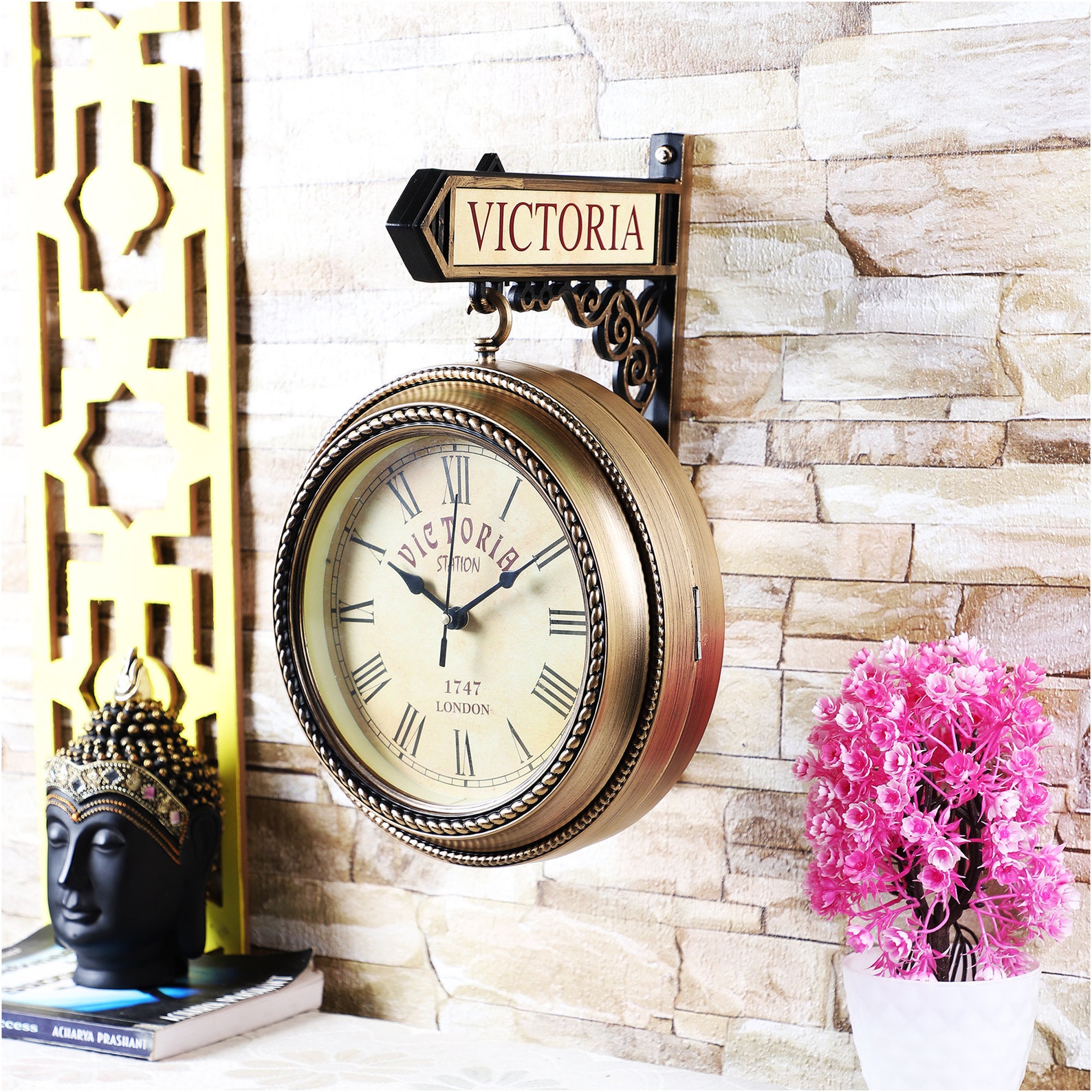 Ximdeco Modern Style Vintage Railway Station Clock for Home and Living ...