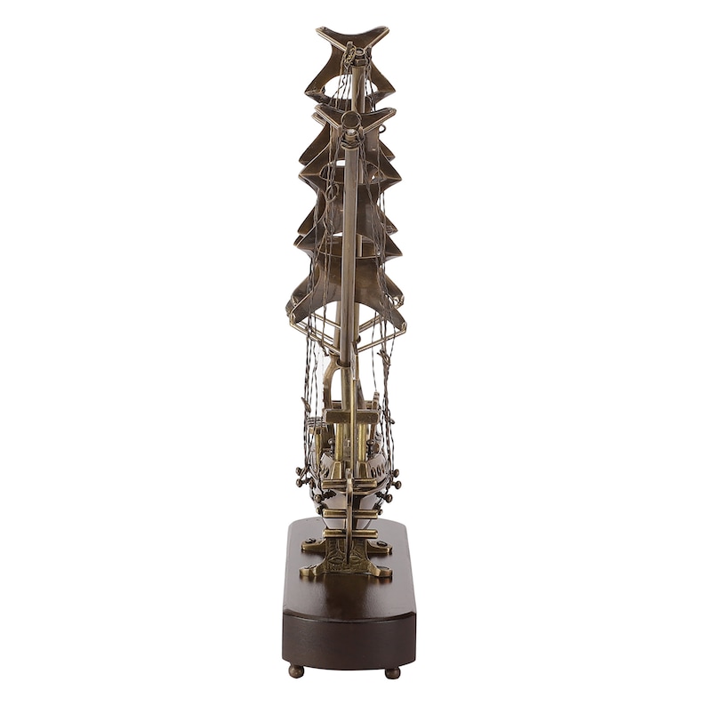 Brass and Wooden Handcrafted Nautical Marine Casted Ship Decorative and ...