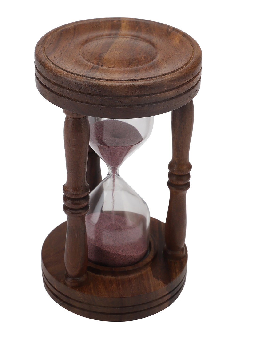 Nautical Wooden Pink Sand Timer Sand Glass Sand Clock for Gifting ...