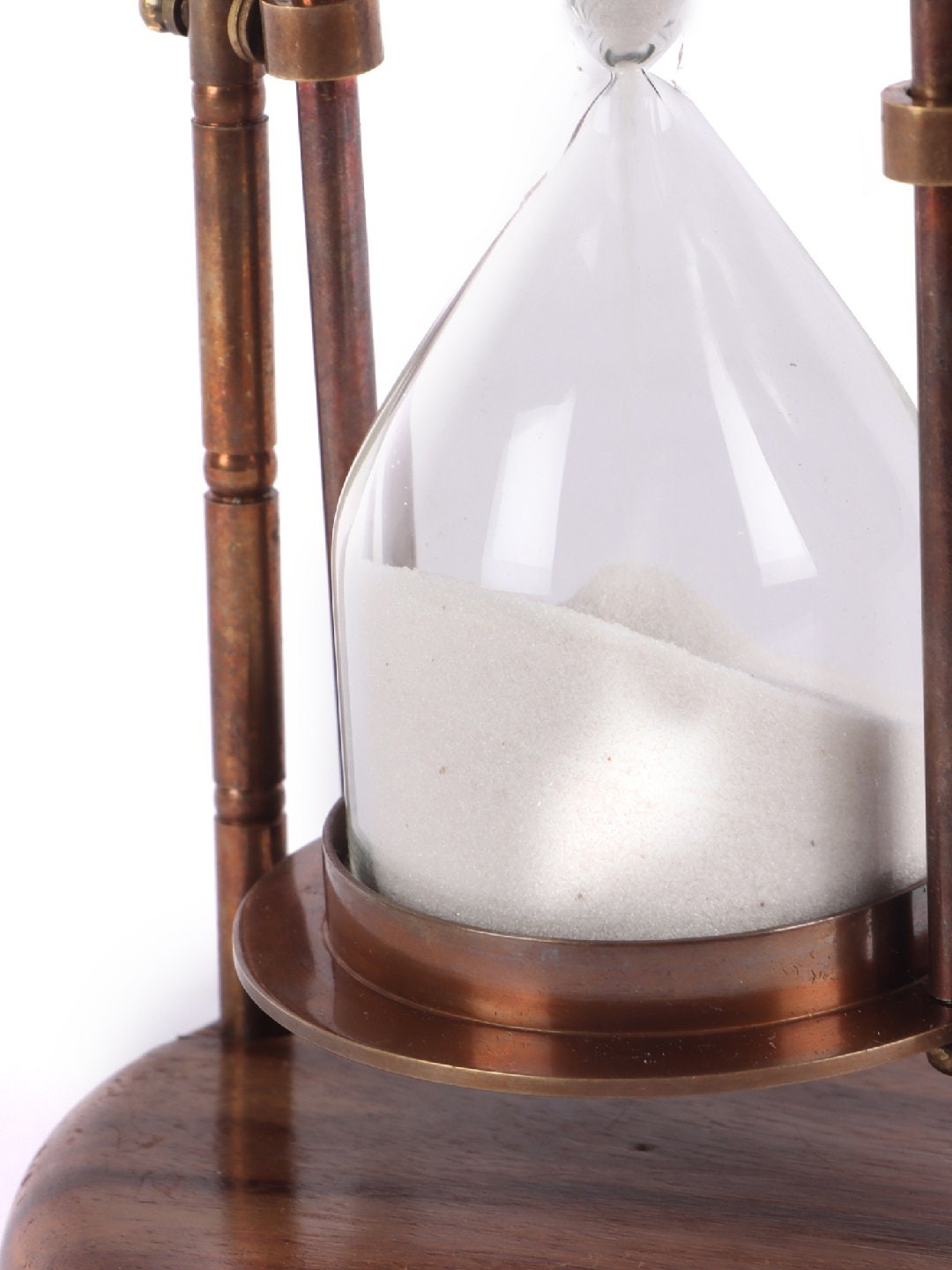 Nautical Antique Brass Hanging Sand Timer With Wooden Stand Sand Glass ...