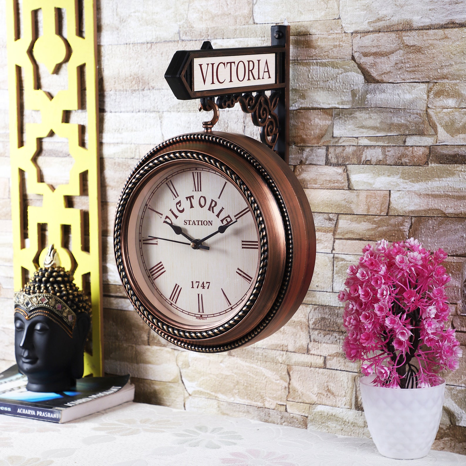 Ximdeco Modern Style Vintage Railway Station Clock for Home and Living ...