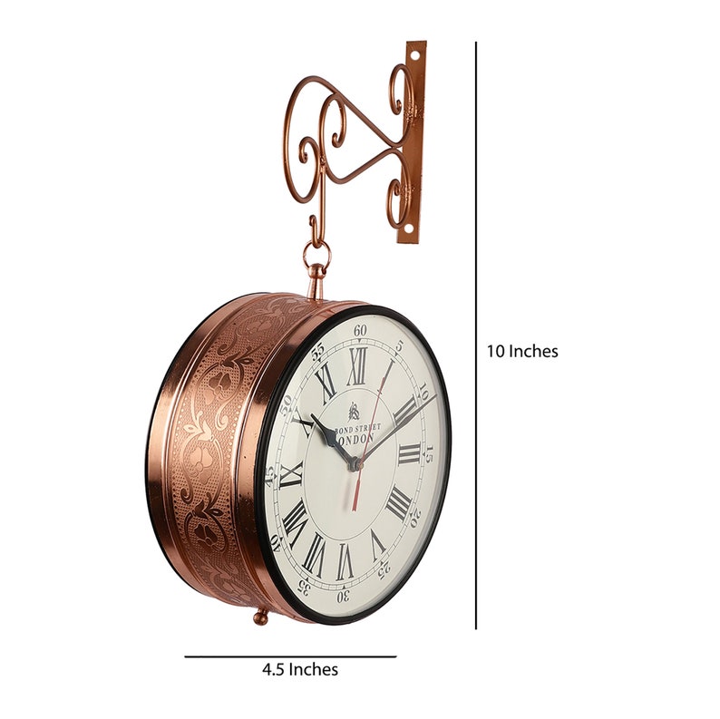 Vintage Copper/golden Dual Side Victoria Station Dial Metal Carving ...