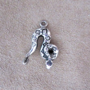 Snake Charm Pendant Serpent Rattlesnake Viper new - Etsy