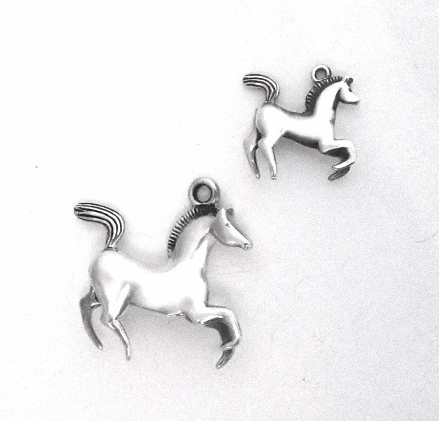 Arabian Horse Charm in Sterling Silver- Horse Show Animal Charm ...