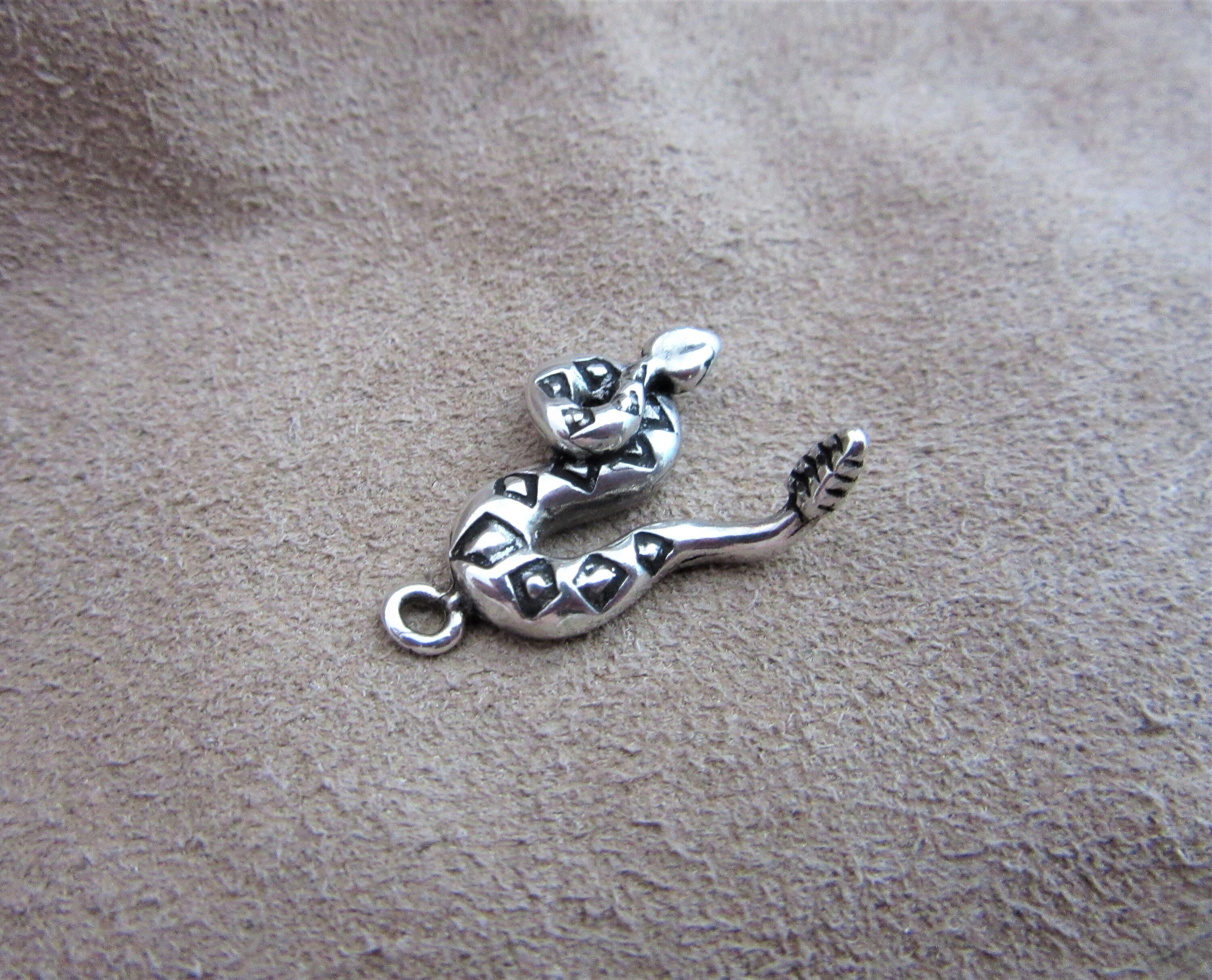 Snake Charm Pendant Serpent Rattlesnake Viper new | Etsy