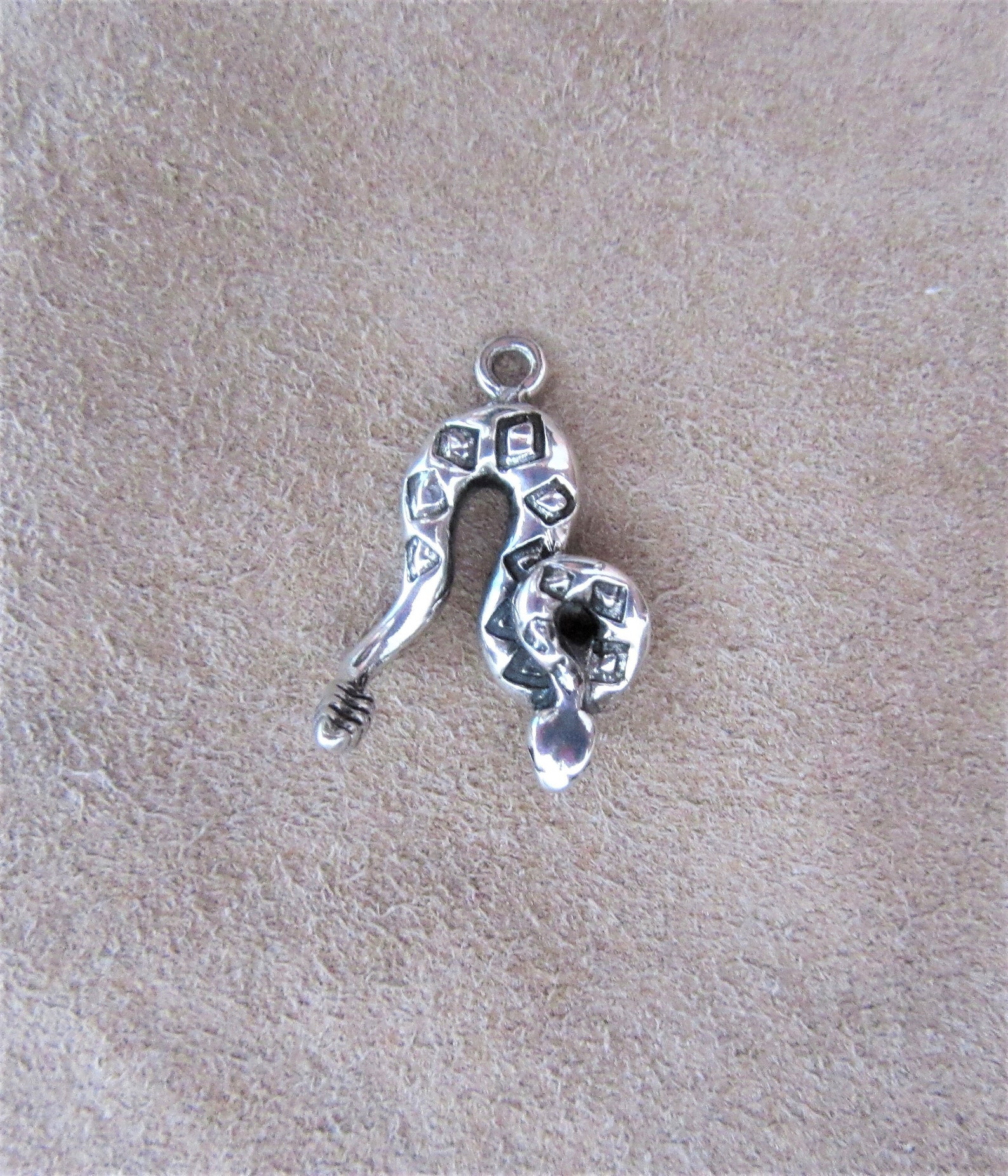 Snake Charm Pendant Serpent Rattlesnake Viper new - Etsy