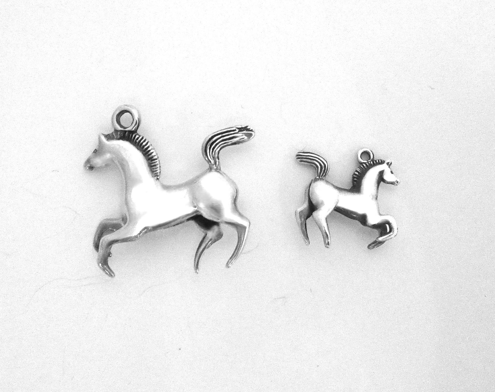 Arabian Horse Charm in Sterling Silver- Horse Show Animal Charm ...