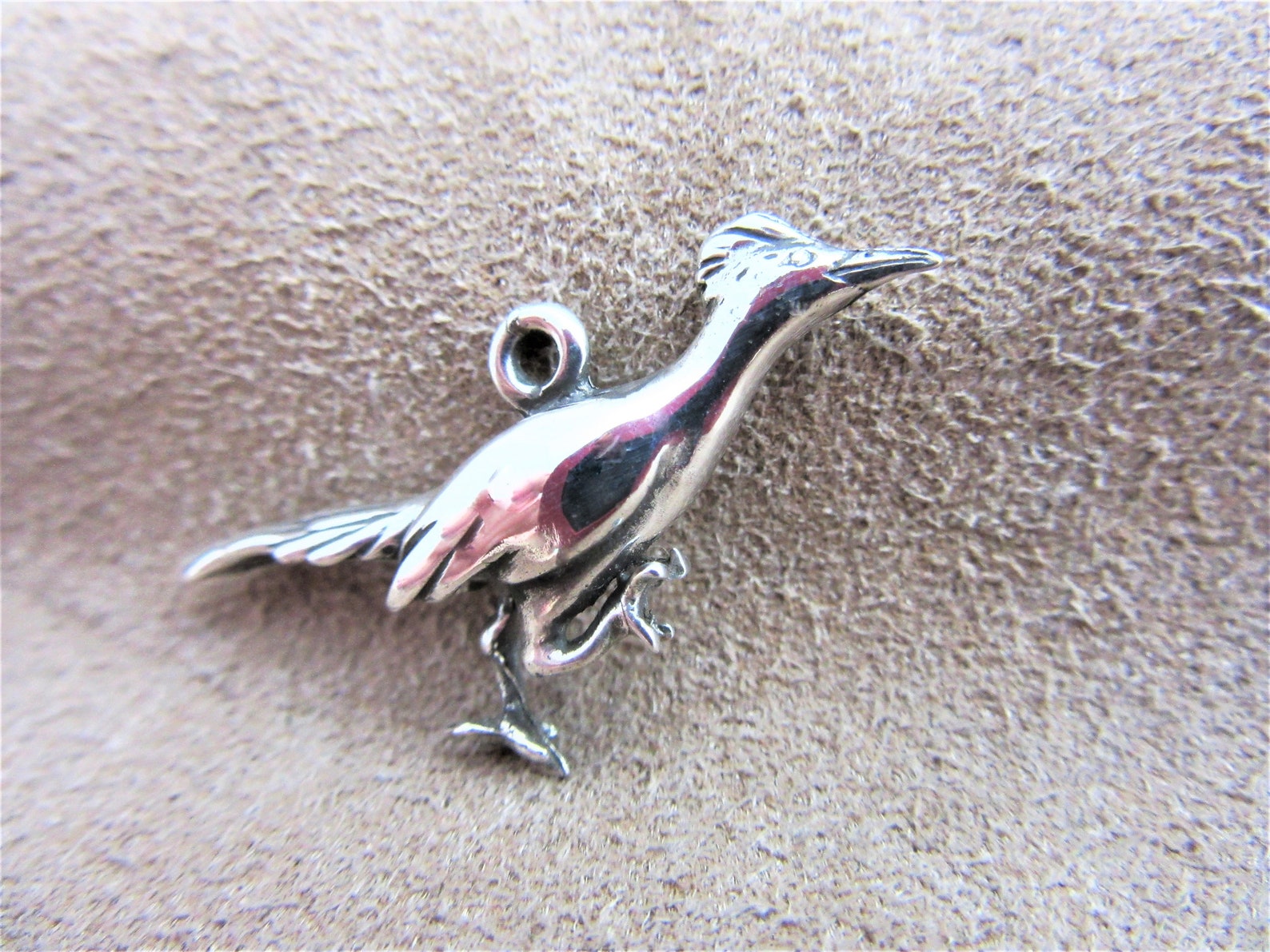 Roadrunner Bird Charm Sterling Silver Bird Pendant New | Etsy