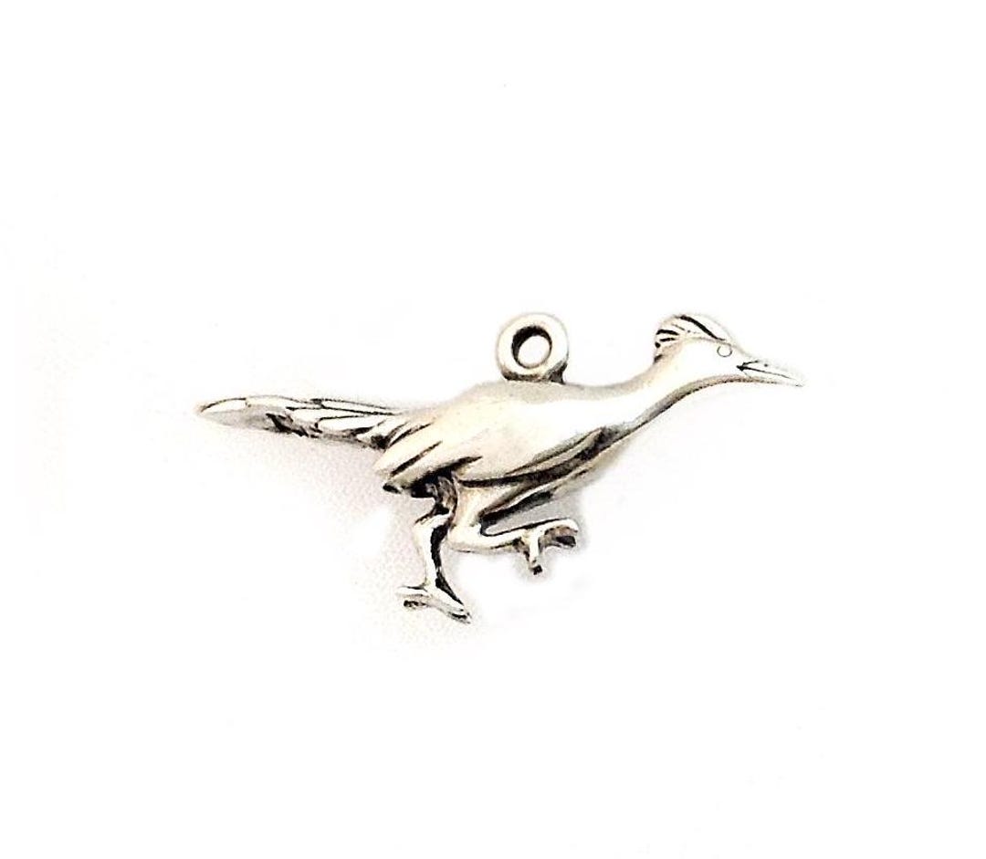 Roadrunner Bird Charm Sterling Silver Jewelry roadrunner Pendant ...