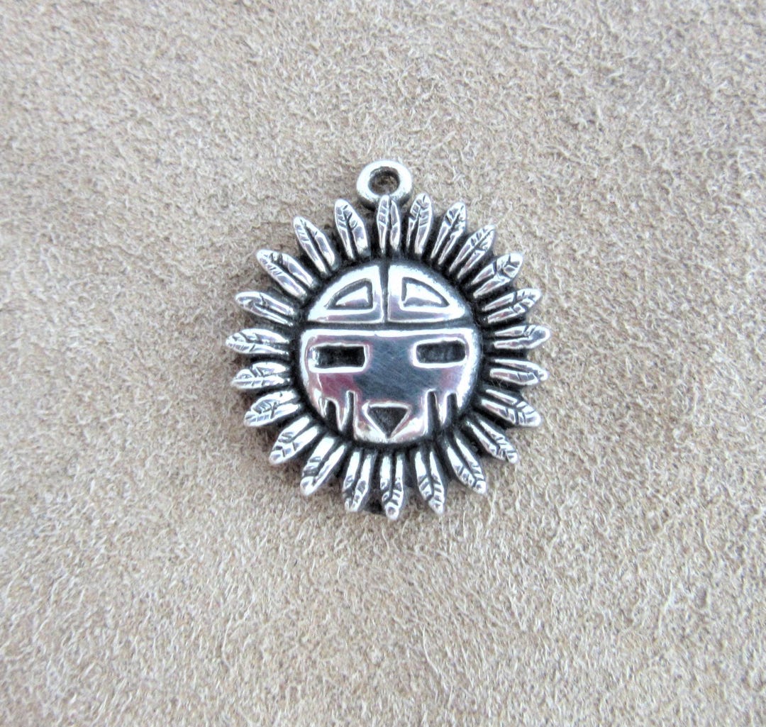 Sun Kachina/katsina Mask Charm in Sterling Silver. Hopi Kachina Doll ...