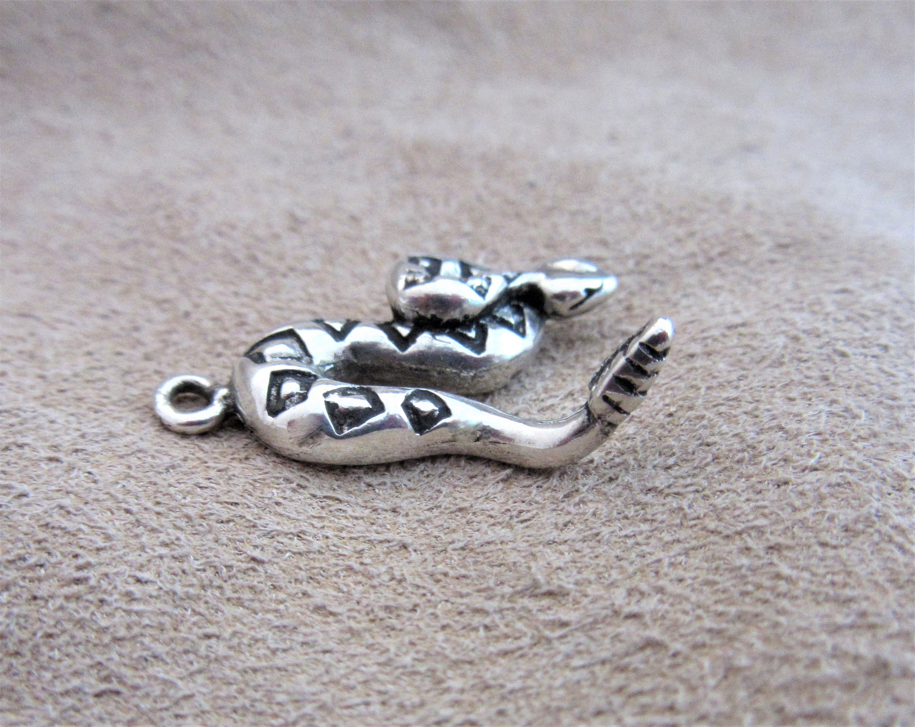 Snake Charm Pendant Serpent Rattlesnake Viper new | Etsy