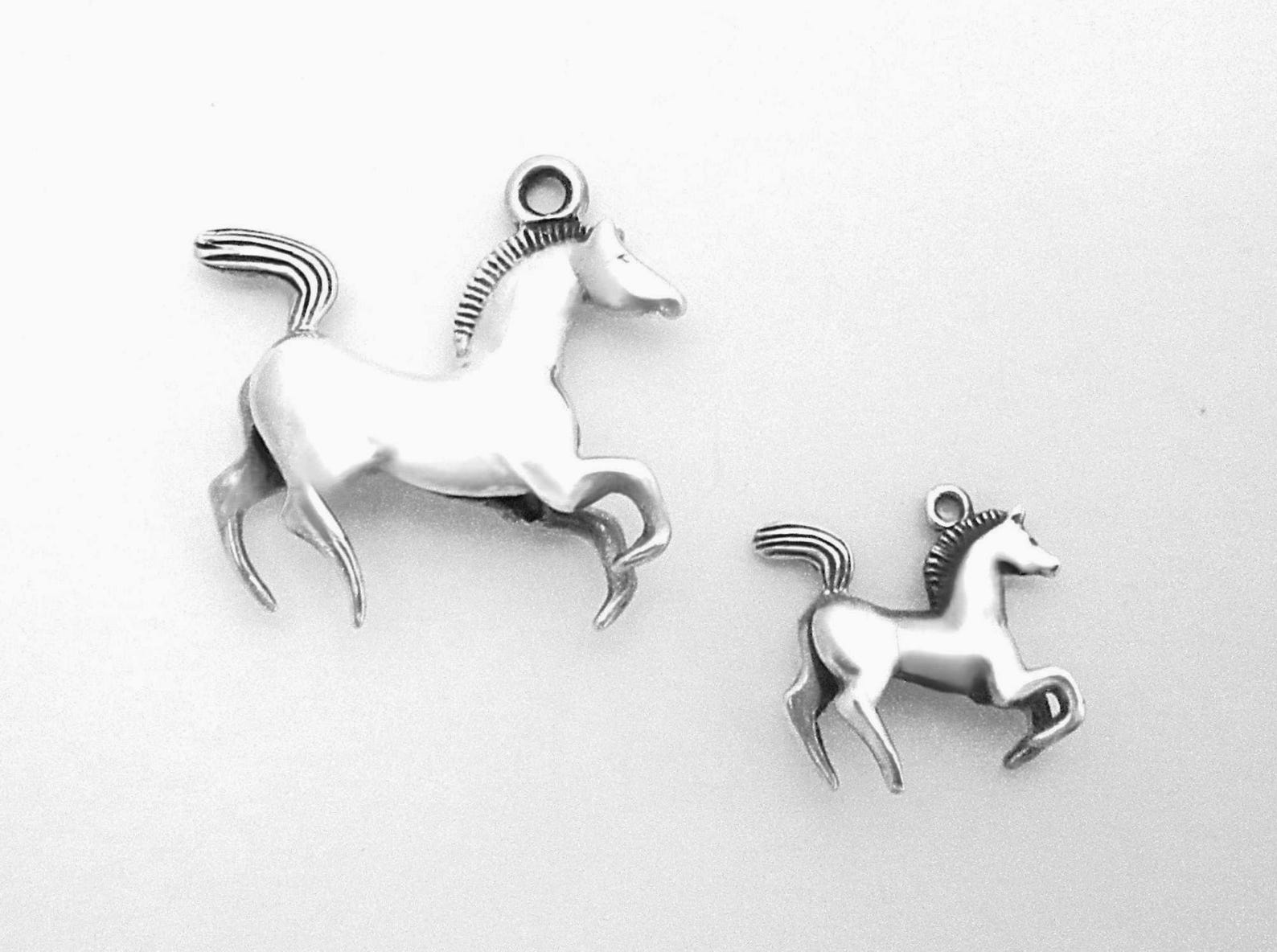Arabian Horse Charm in Sterling Silver- Horse Show Animal Charm ...