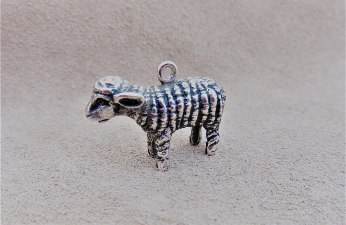 Lamb Sheep Sterling Silver Charm Lamb Pendant Sheep Charm | Etsy