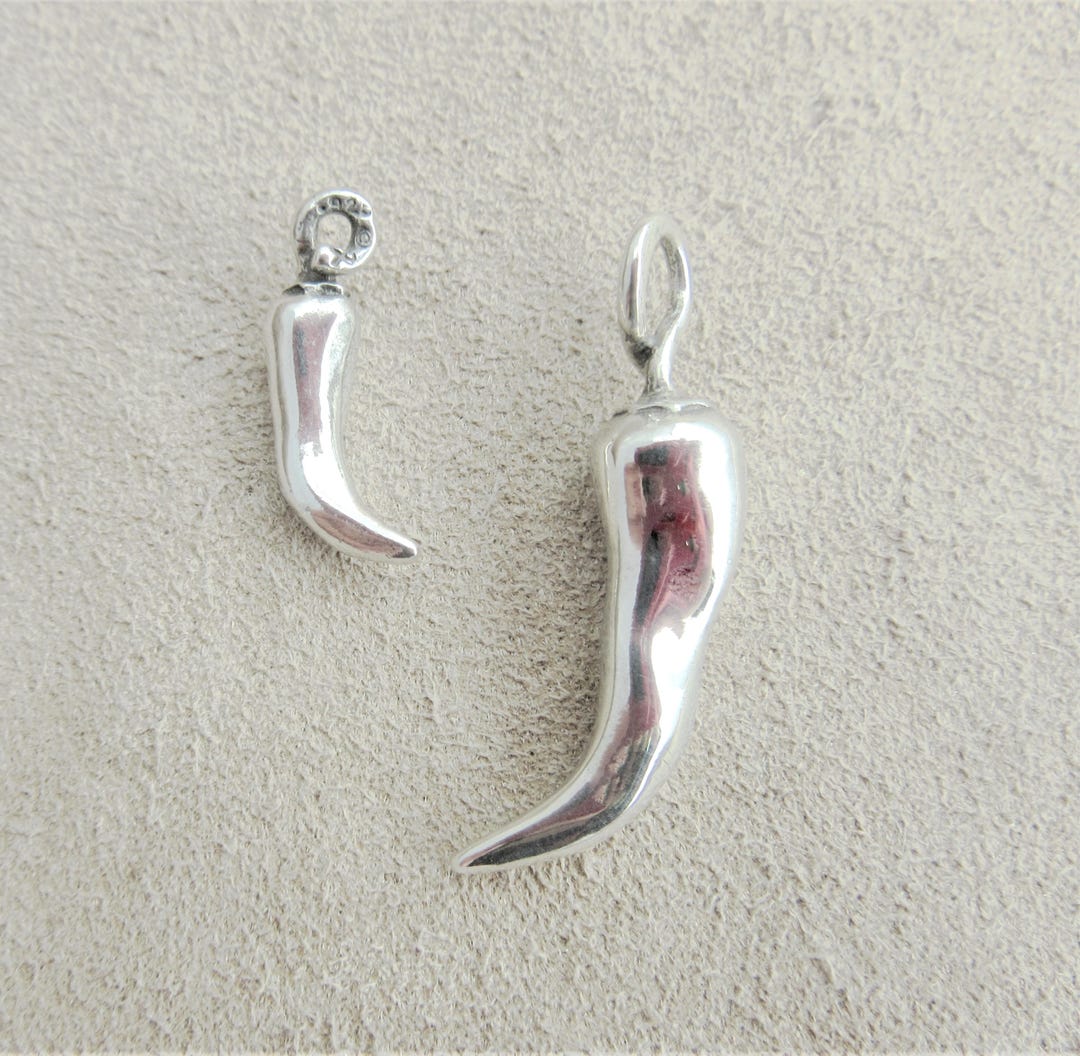 Chile Charm in Sterling Silver - Chile or Chili Pendant - New Mexico is ...