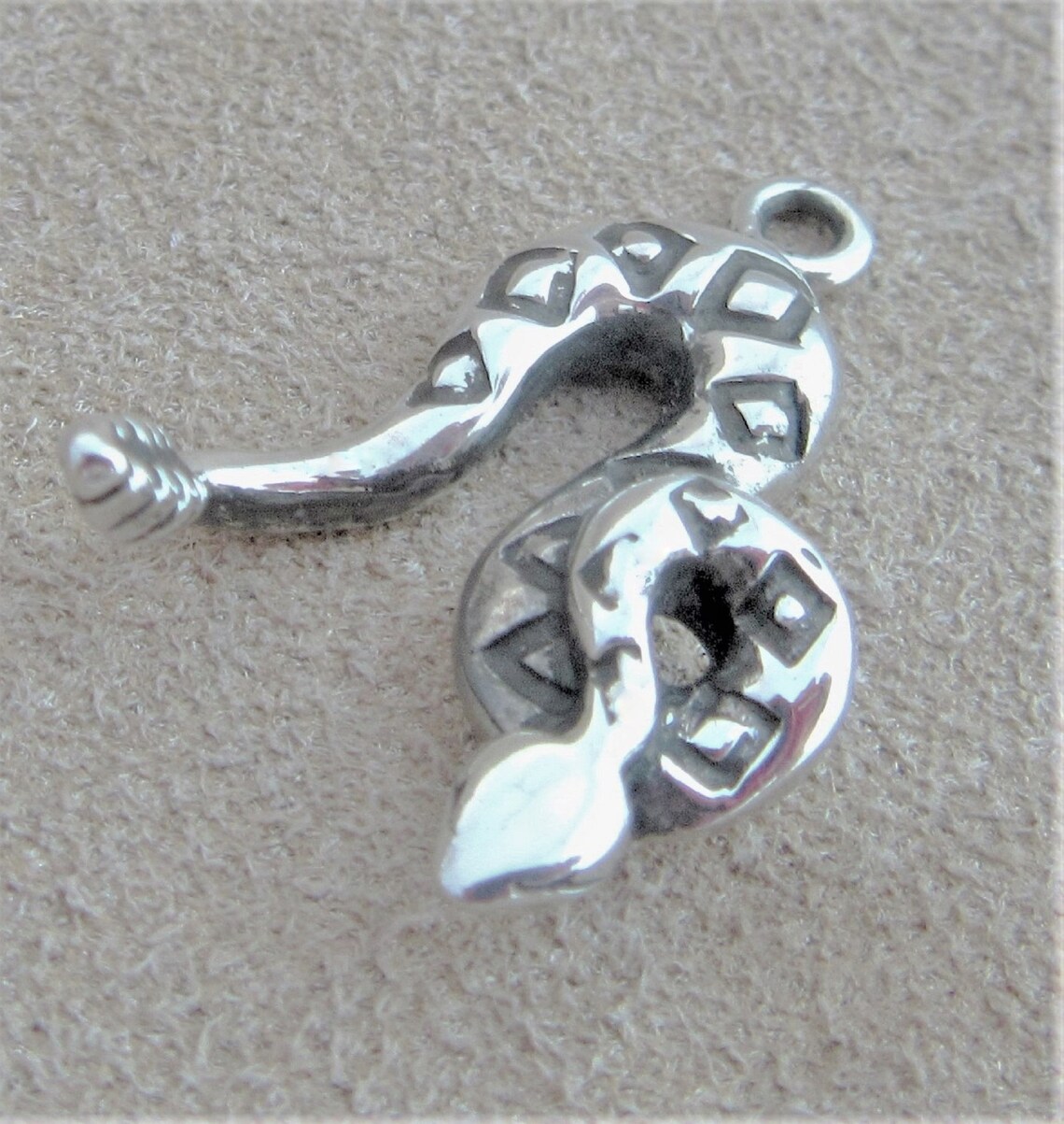 Snake Charm Pendant Serpent Rattlesnake Viper new | Etsy