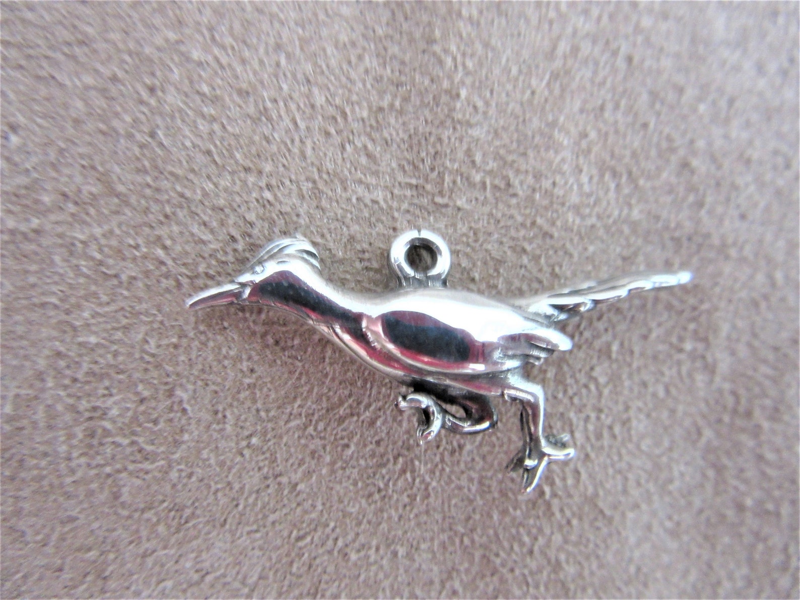 Roadrunner Bird Charm Sterling Silver Bird Pendant New | Etsy