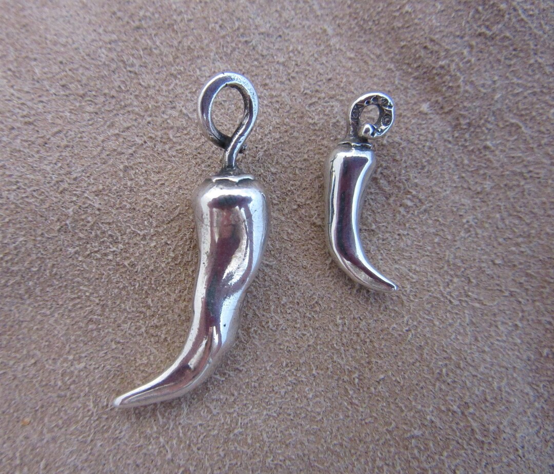 Chile Charm in Sterling Silver - Chile or Chili Pendant - New Mexico is ...