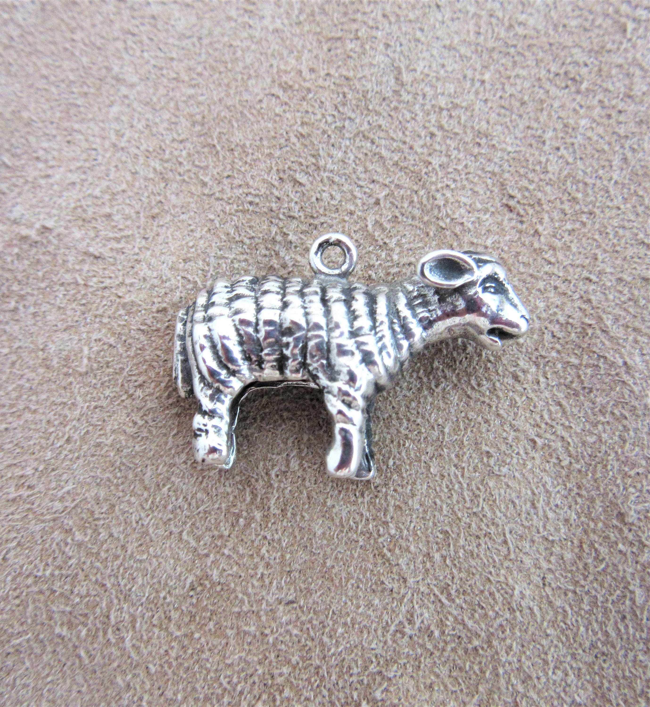 Lamb Sheep Sterling Silver Charm Lamb Pendant Sheep Charm - Etsy