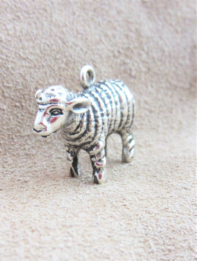 Lamb Sheep Sterling Silver Charm Lamb Pendant Sheep Charm | Etsy
