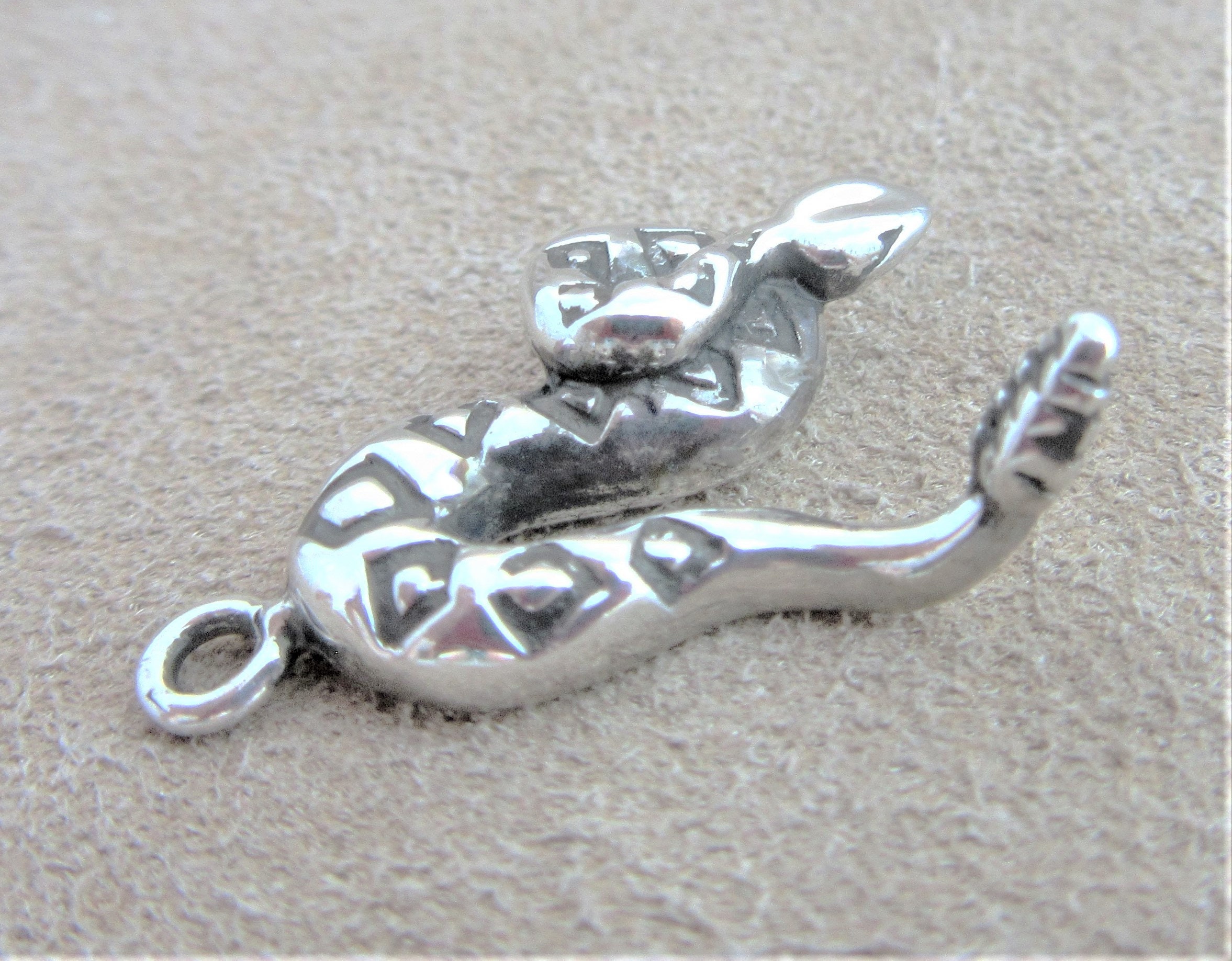 Snake Charm Pendant Serpent Rattlesnake Viper new | Etsy