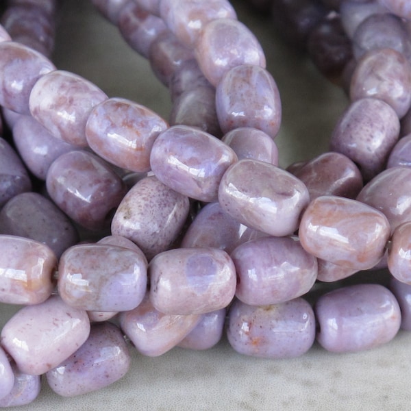Purple Barrel Jade Necklace - Etsy