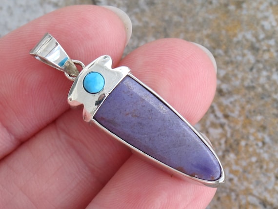 Purple Jade Arrowhead Point Pendant Lavender Jade and | Etsy