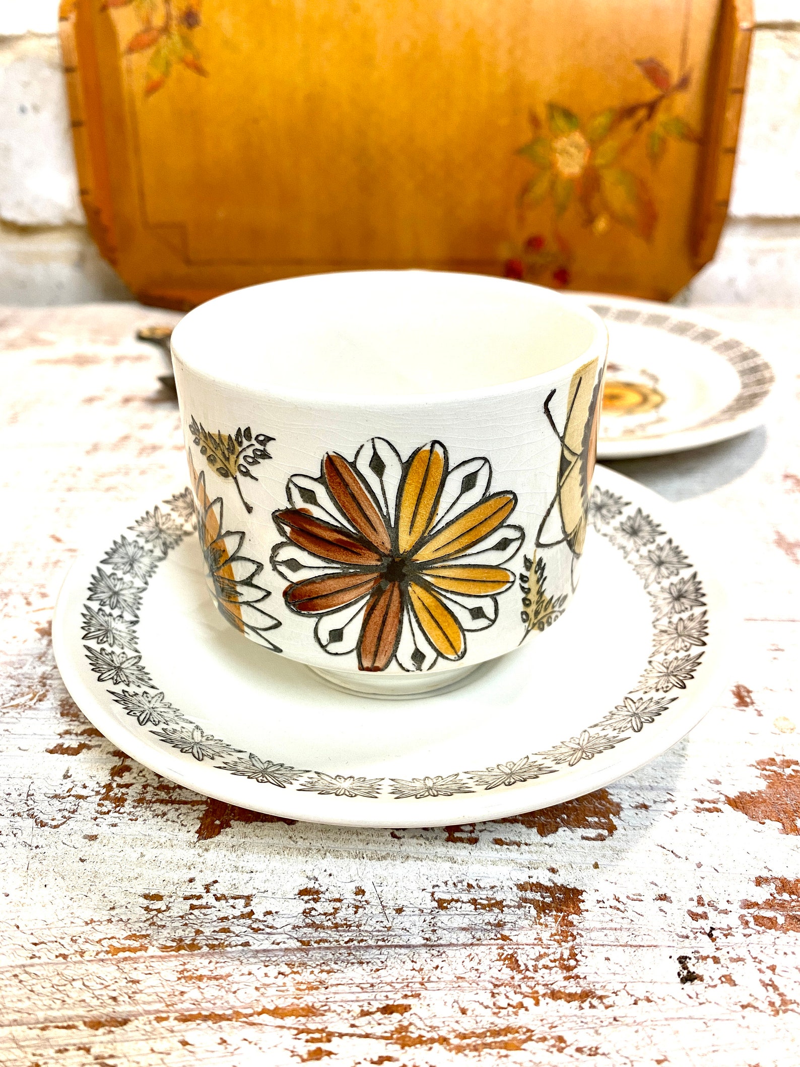 Vintage Kathy Winkle Calypso Trios Broadhurst Cup Saucer - Etsy Singapore