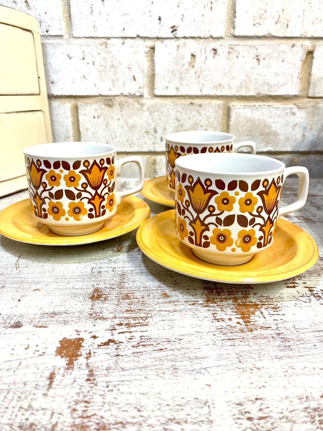 Retro TAMS Tea Cup and Saucer Set - Etsy