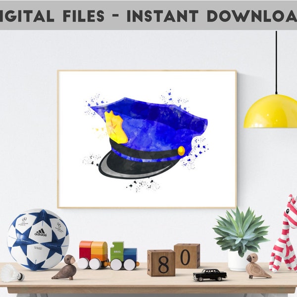 Printable Police Hat - Etsy