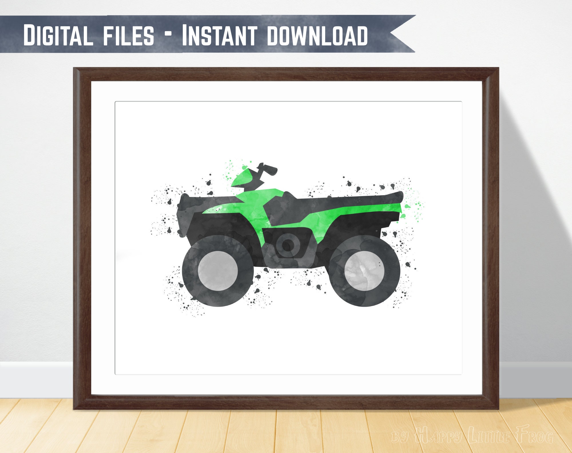Quad Bike Print ATV Printable Four-wheeler Print Terrain - Etsy
