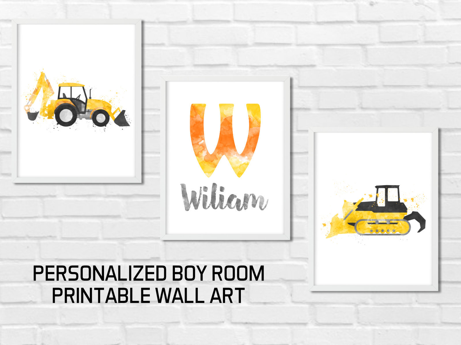 Personalized Boy Name Print Nursery Decor Boy Personalized - Etsy