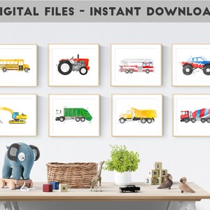 Transportation Kids Bundle, Transportation Nursery, Set of 8 Prints ...