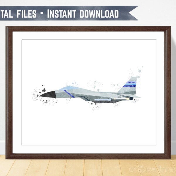 Printable Jetplane - Etsy