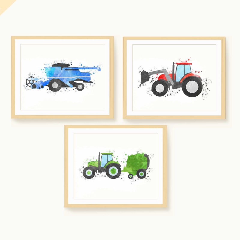 Tractor Wall Art - Etsy